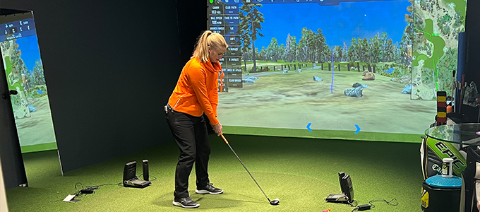 TrackMan Driving Range and Sim Bays at Rudding Park Golf Club